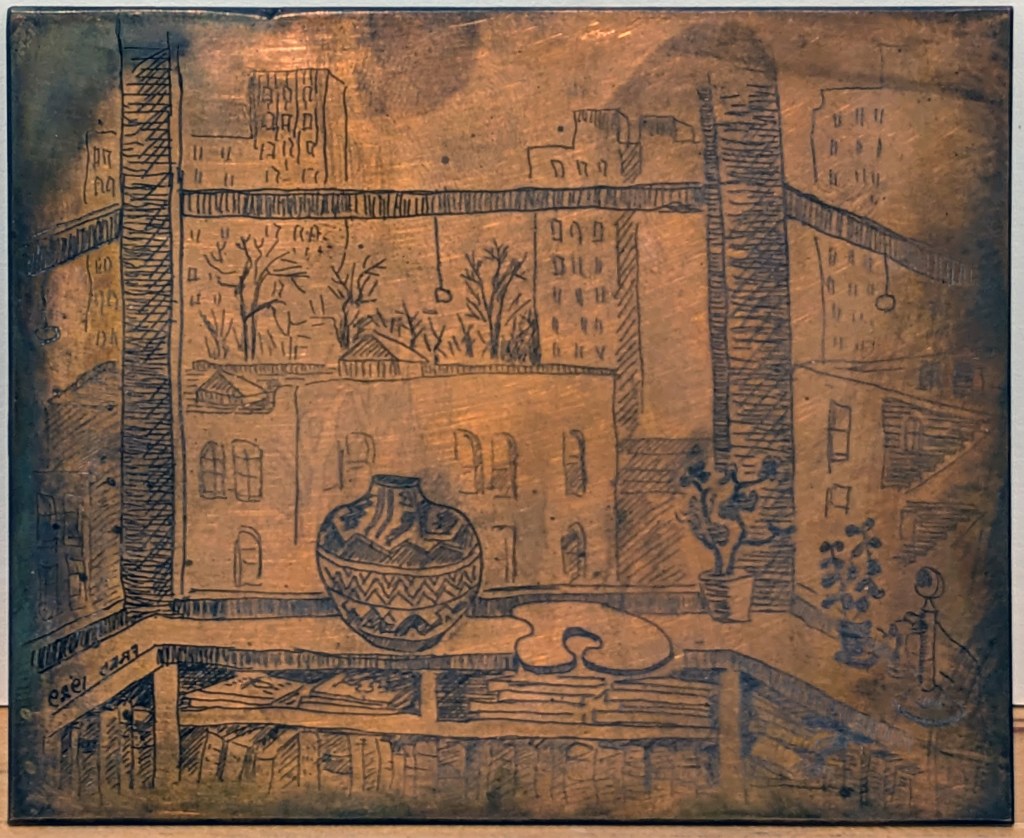 Collection Spotlight: Fred Biesel, Untitled (Window Still Life) Etching ...