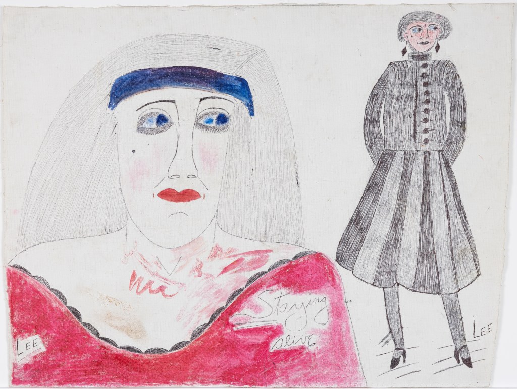 Collection Spotlight: Lee Godie, "Figures [Staying Alive]" - Stories ...